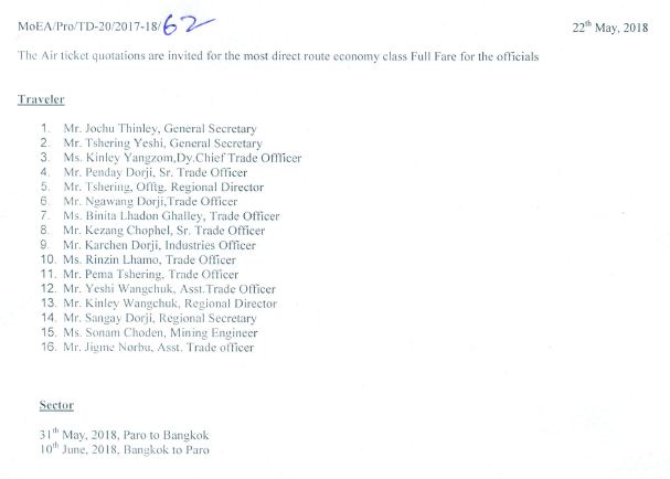 Air Ticket Quotation